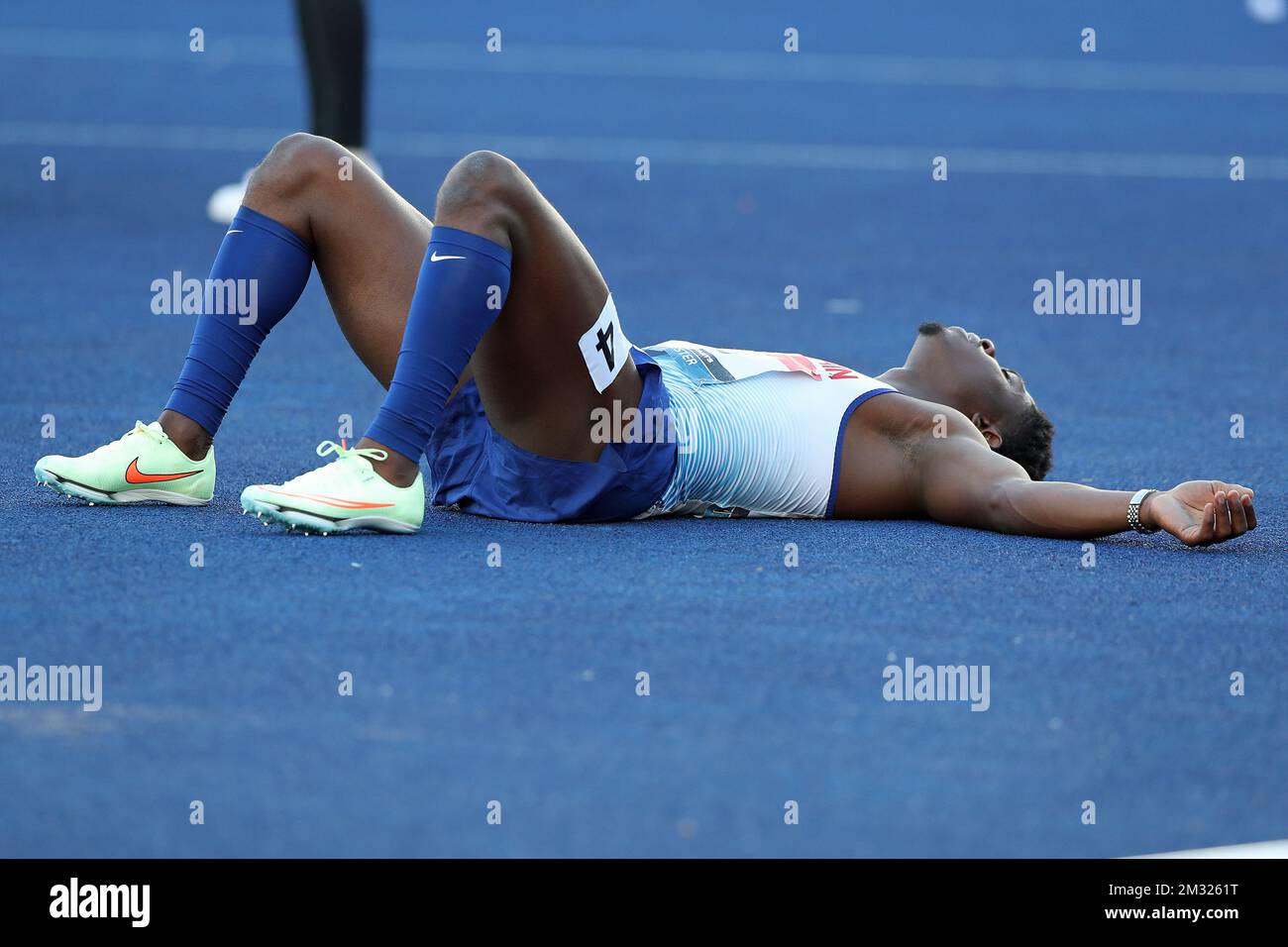 Jeremiah Azu after100m Final at the Müller UK Athletics Championships ...