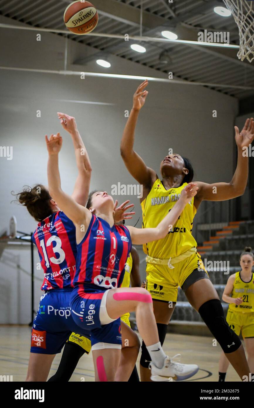 VOO Liege Panthers Laura HENKET (13), VOO Liege Panthers Eva HAMBURSIN ...