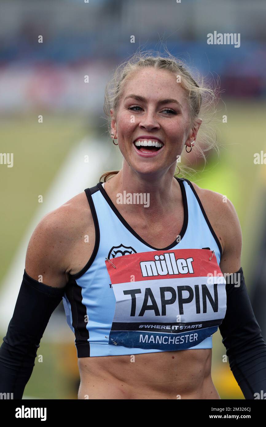 Jessica Tappin smiling at the Müller UK Athletics Championships at the ...