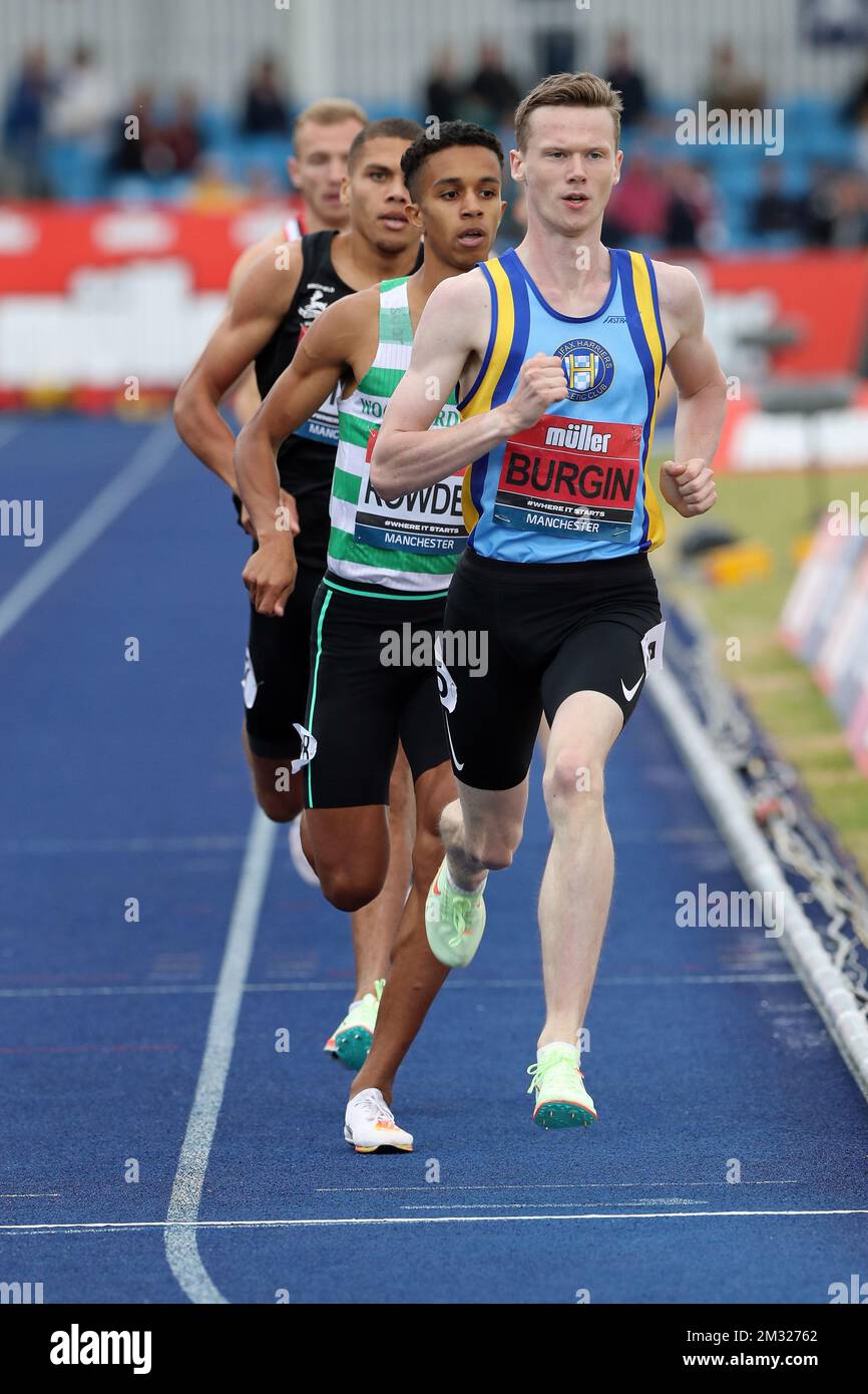 Max Burgin in the 800m Müller UK Athletics Championships at the ...