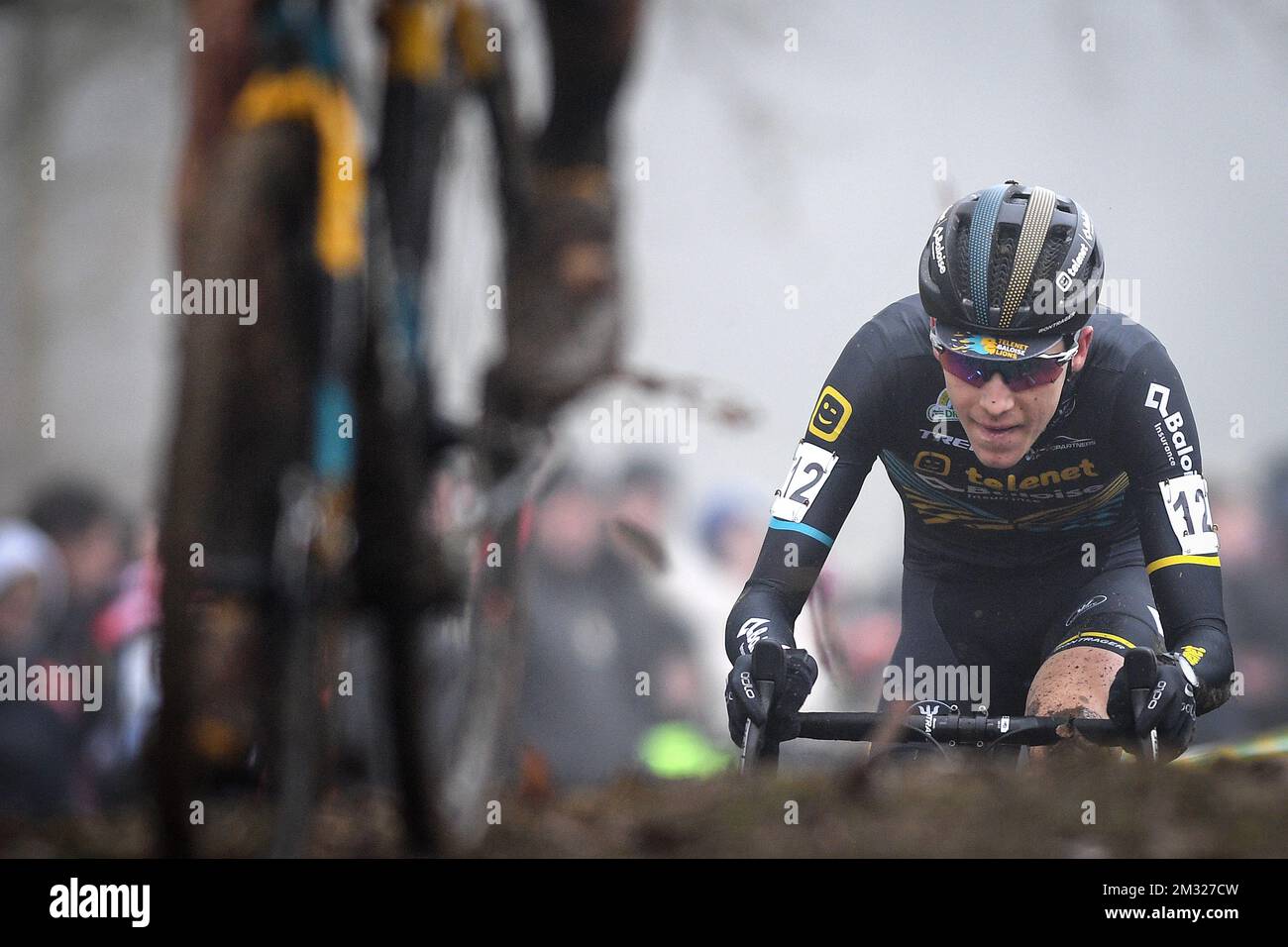 Belgian Nicolas Cleppe pictured in action during the Kasteelcross ...