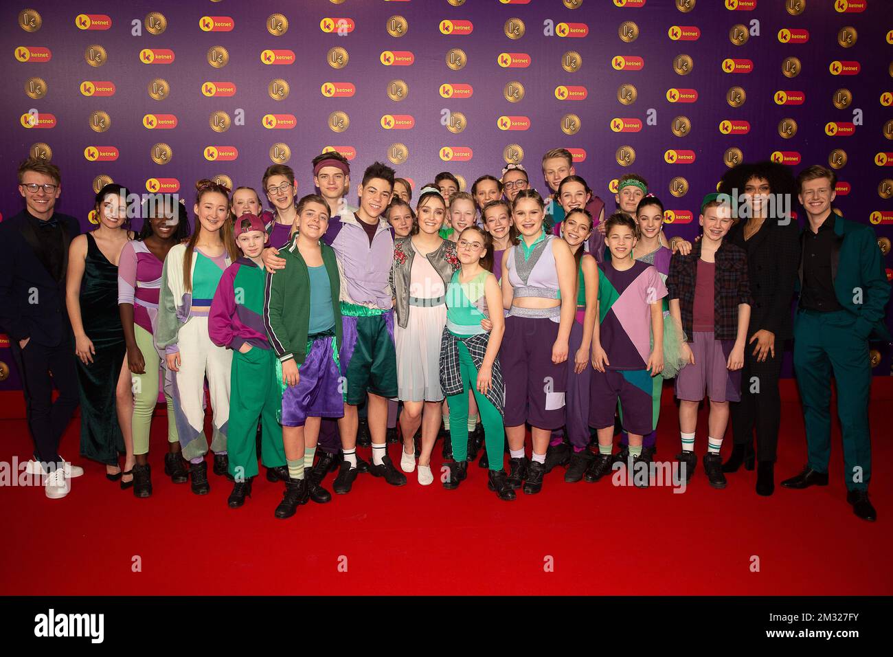 The cast and crew of Ketnet Musical pictured during the 'Gala van de ...