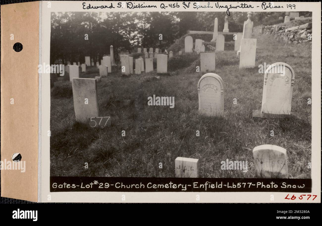 Gates, Church Cemetery, lot 29, Enfield, Mass., ca. 1930-1931 : Edward ...