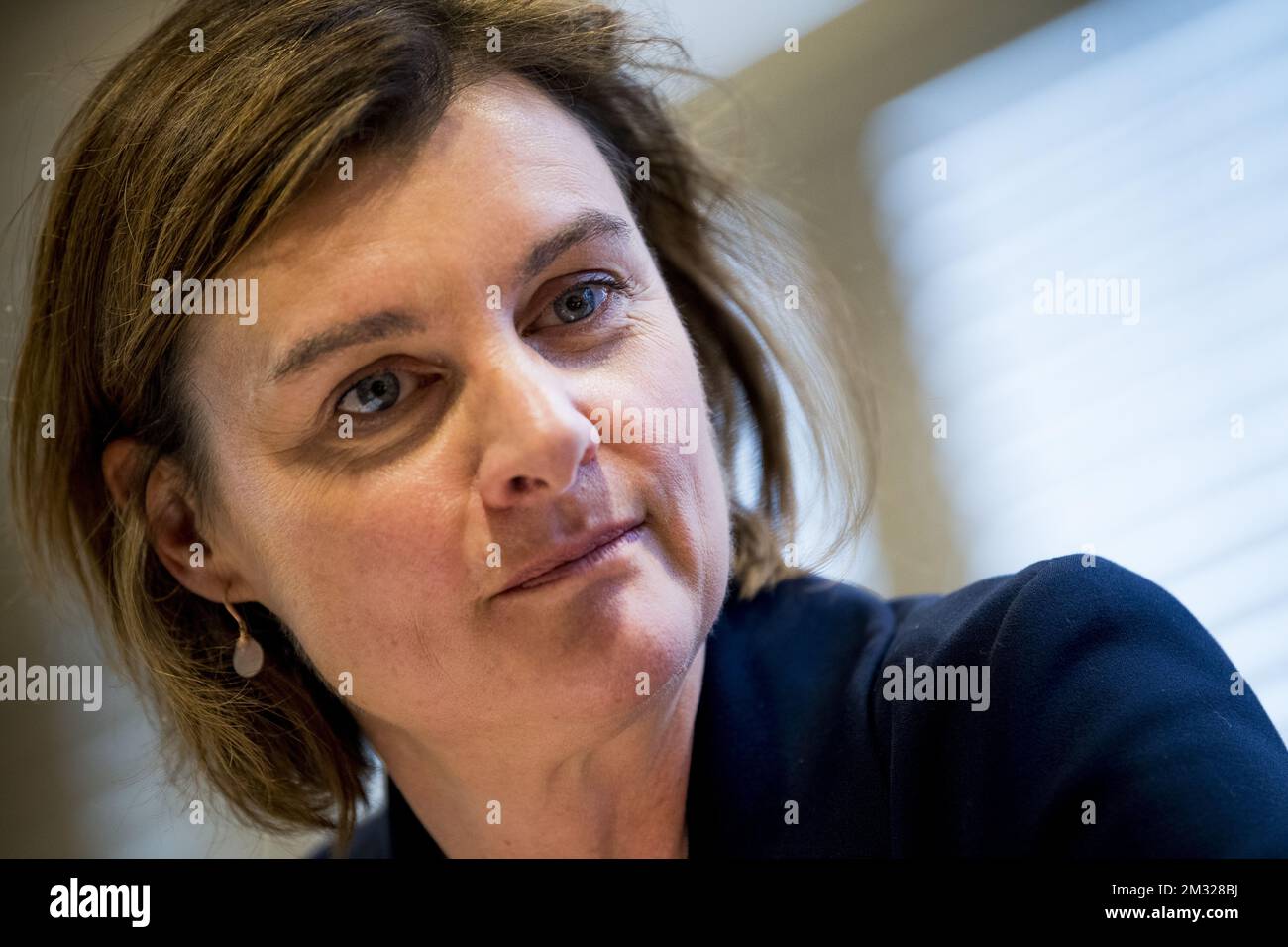 Wenke Roggen pictured during a press conference of FSMA Financial ...