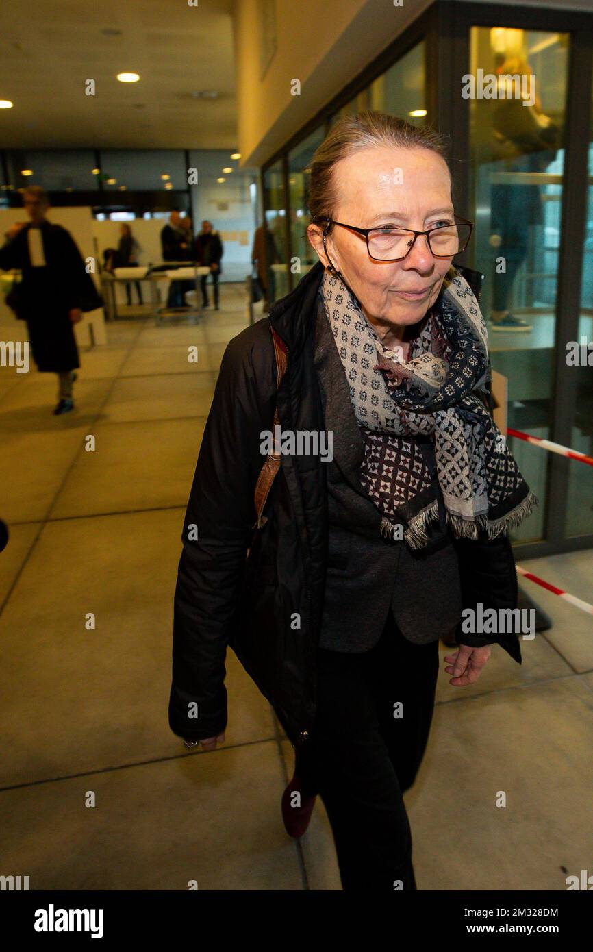 The accused psychiatrist arrives for a session of the assizes trial of ...