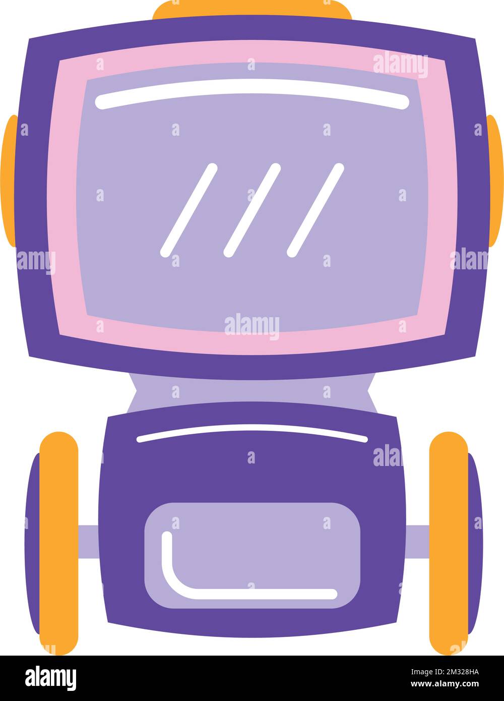 Outline isolated robot toy Stock Vector Images - Alamy