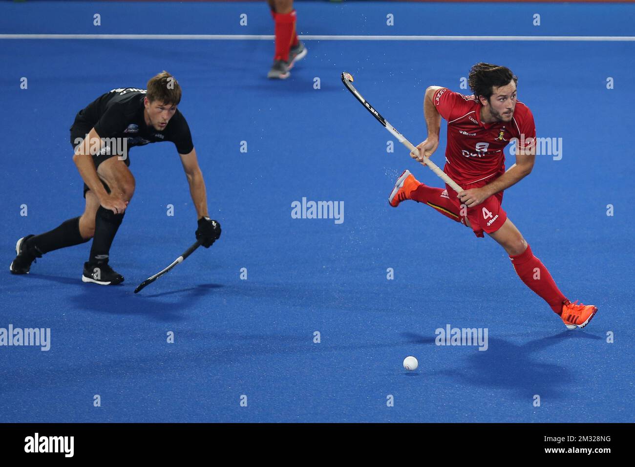 New Zealand's Marcus Child and Belgium's Arthur van Doren pictured in ...