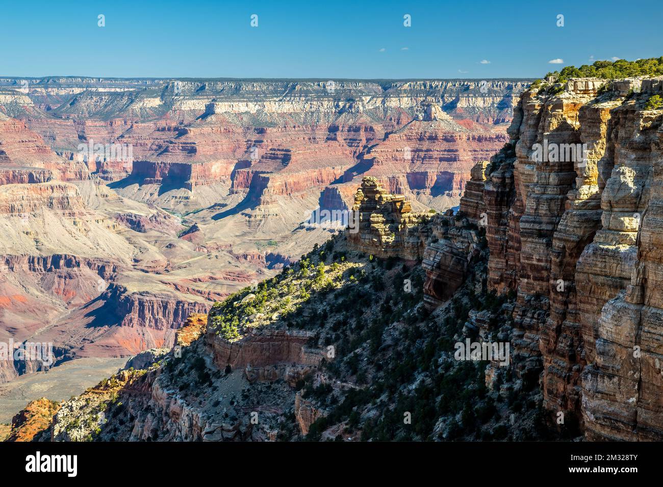 Canyon rock formations from South Kaibab Trailhead, Grand Canyon ...