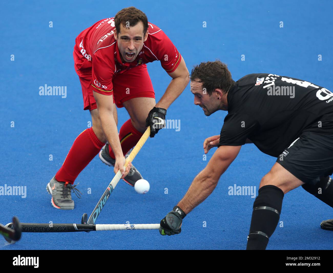 Belgium's Florent van Aubel and New Zealand's Dane Lett pictured in ...