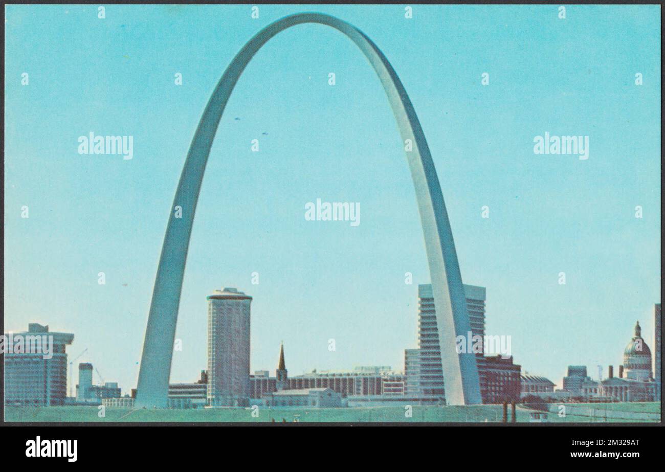 The Gateway Arch, St. Louis, Mo. , Monuments & memorials, Tichnor ...