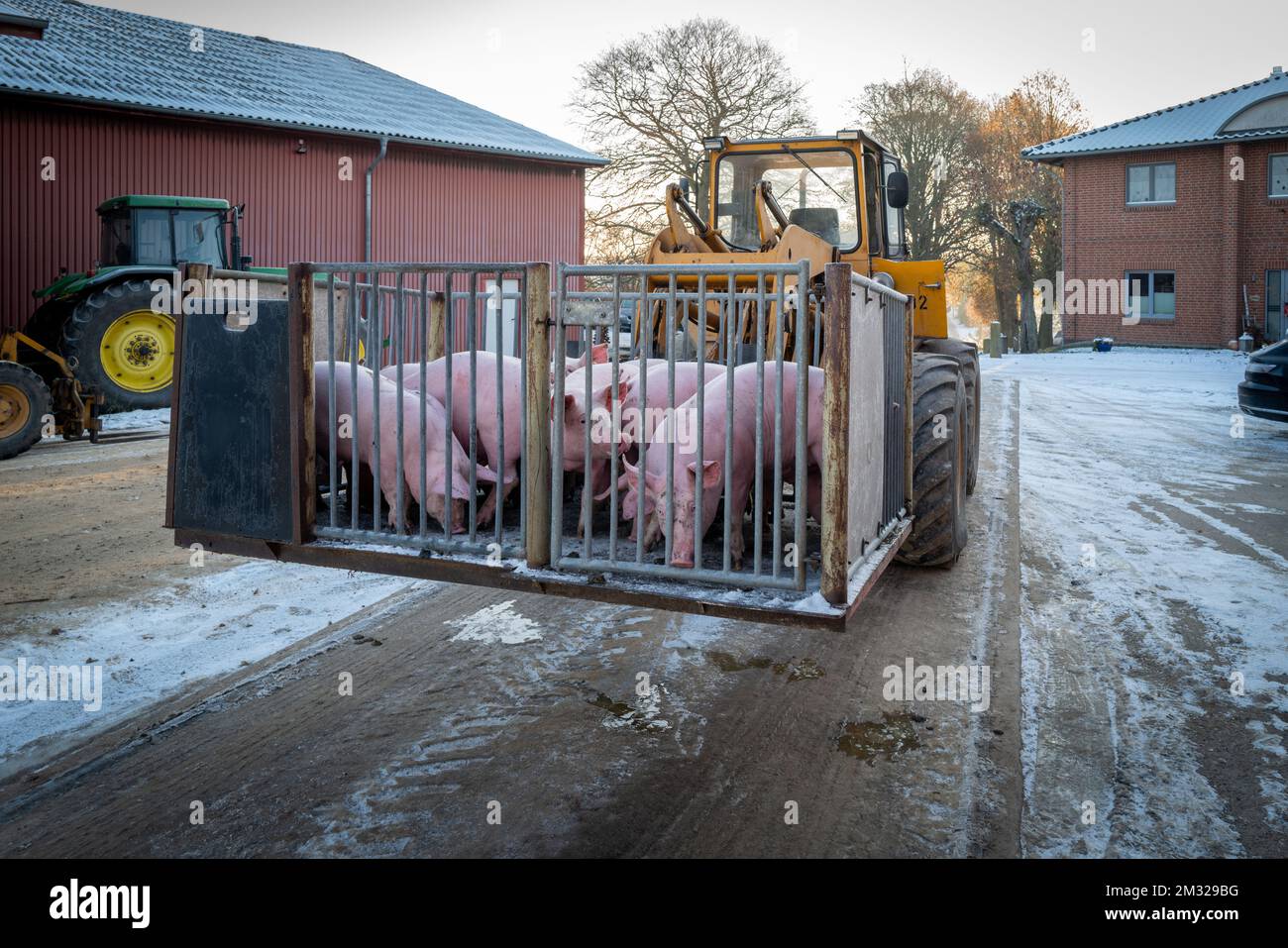 Farmer driving tractor vector cartoon hi-res stock photography and ...