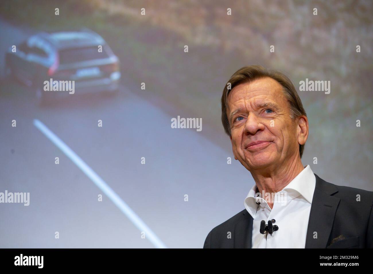 Volvo Car Group CEO Hakan Samuelsson pictured during the presentation ...