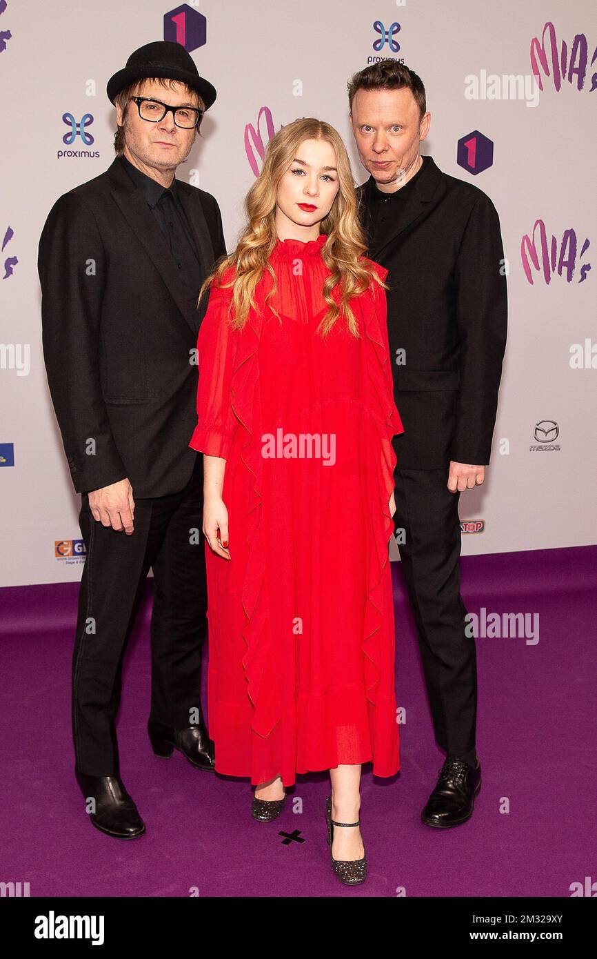 Hooverphonic's Raymond Geerts, Luka Kruisbergs and Alex Calier pictured ...