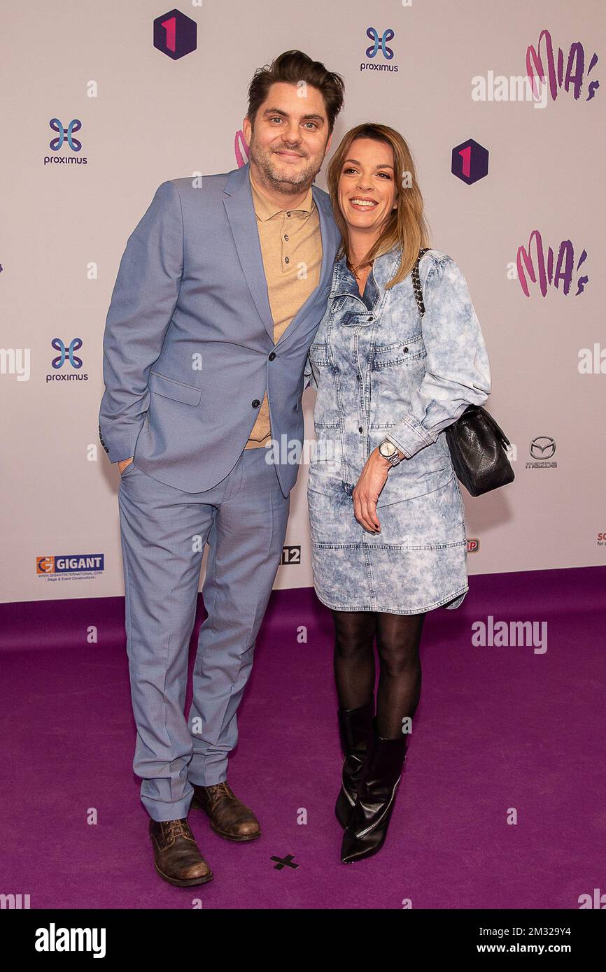 Television cook Jeroen Meus and his wife Stephanie De Roover pictured ...