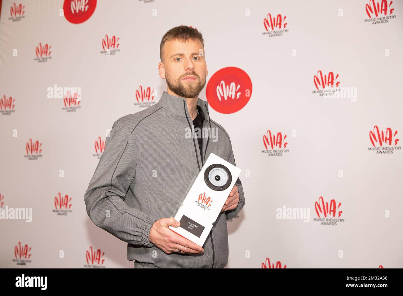 Tourist LeMC poses with his award after the 13th edition of the MIA's ...