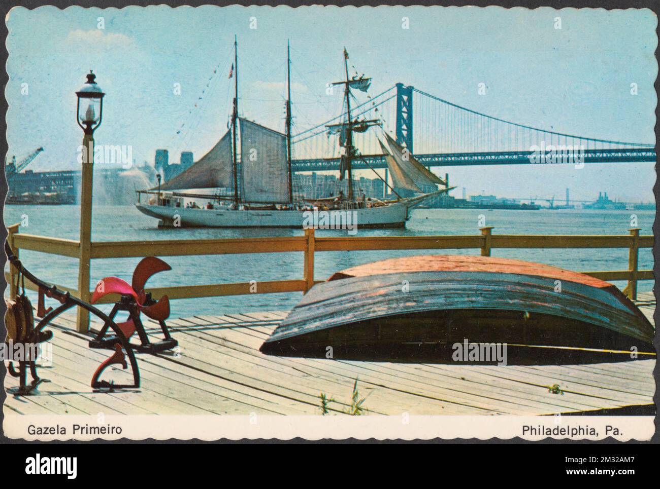 Gazela Primeiro, Philadelphia Pa. , Ships, Bridges, Rivers, Tichnor ...