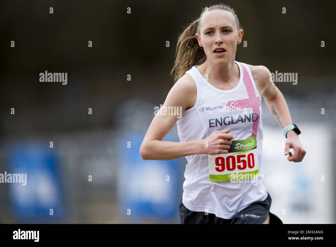 Kate Holt pictured in action during the women's race at the fifth stage ...