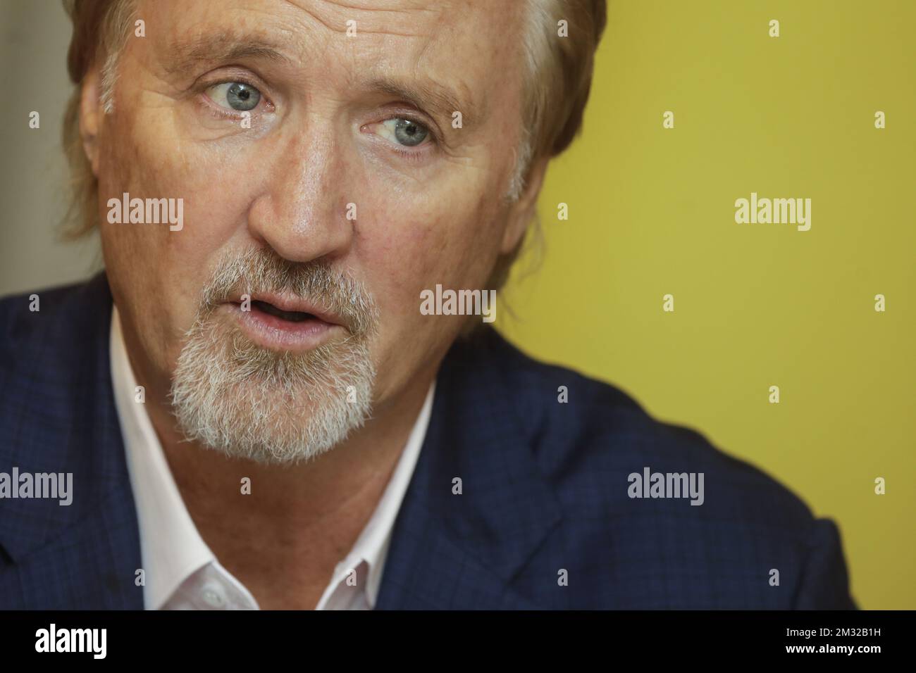 Telenet CEO John Porter pictured during a press conference on the 2019 ...