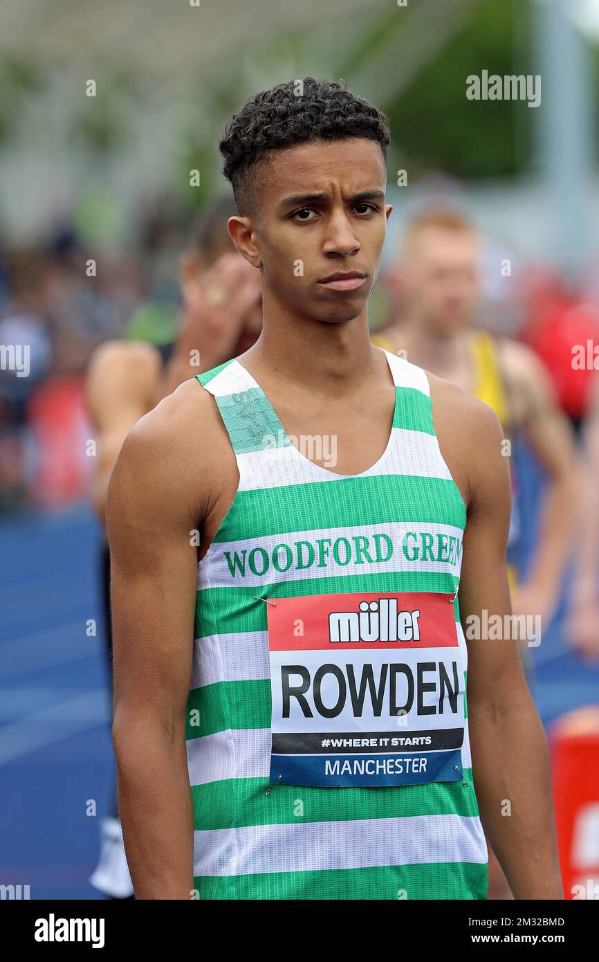 Daniel Rowden at the start of the 800m Men's Final at the Müller UK ...