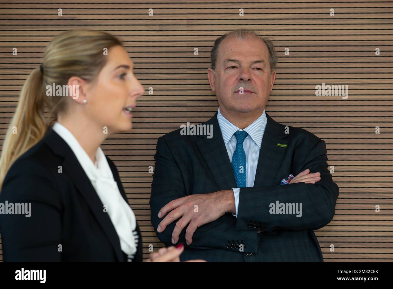 Ziegler group CEO Diane Govaerts and Ziegler director Alain Ziegler ...