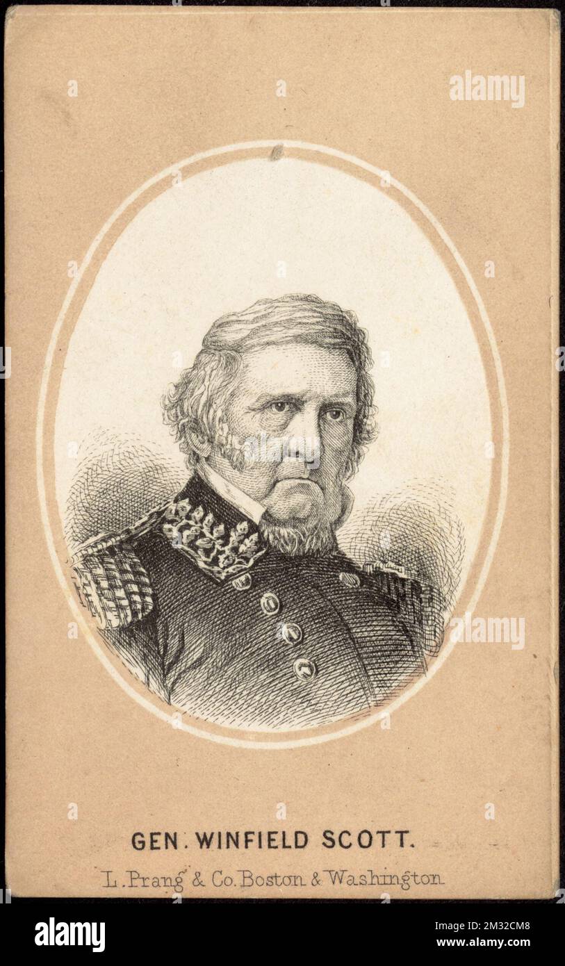 Gen. Winfield Scott , Military officers, Scott, Winfield, 1786-1866, Carte de Visite Collection ...