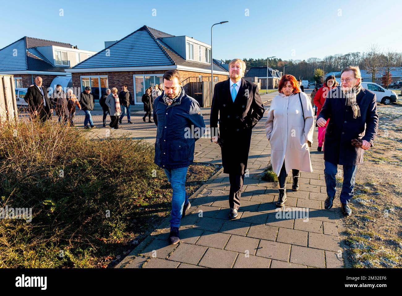 King Willem-Alexander of The Netherlands at woonwagencentrum Beukbergen ...