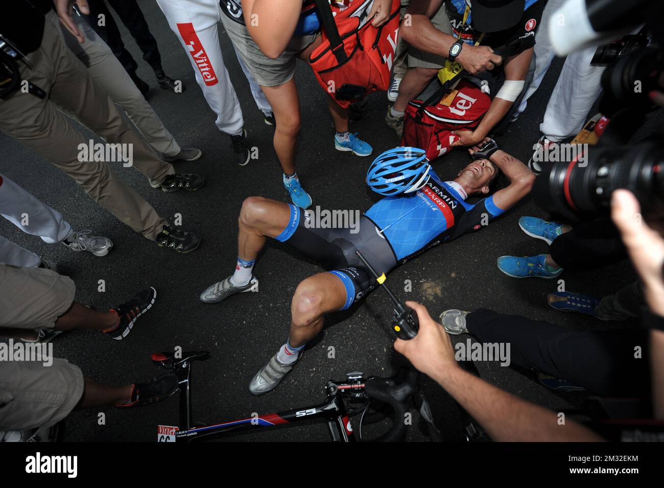 British Cyclist David Millar of Garmin-Sharp-Barracuda pictured after ...