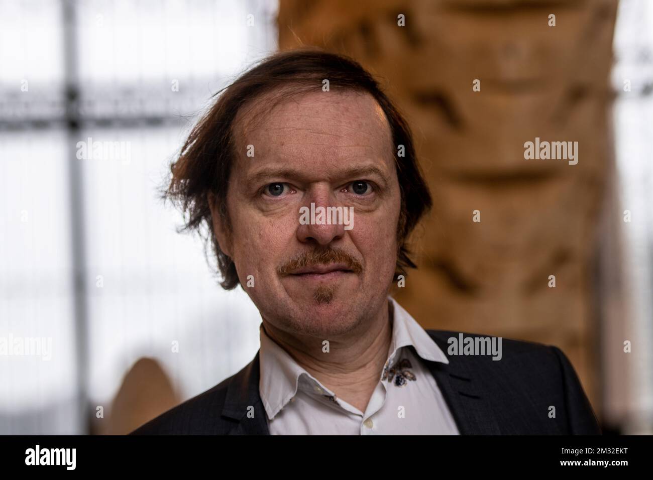 Artist Jean-Pierre Muller pictured at the inauguration of the renovated ...