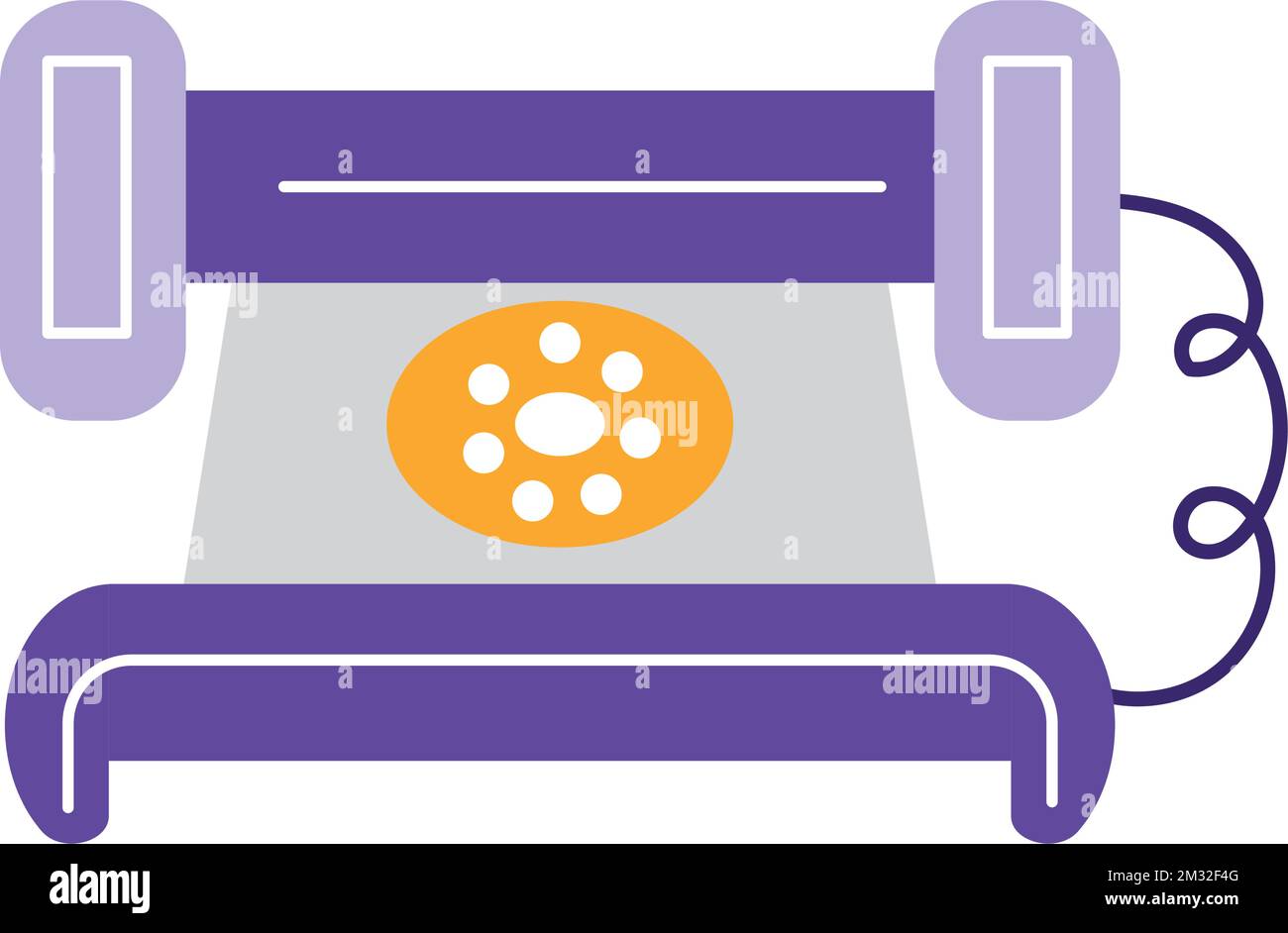 Isolated children old telephone toy icon Vector Stock Vector Image ...