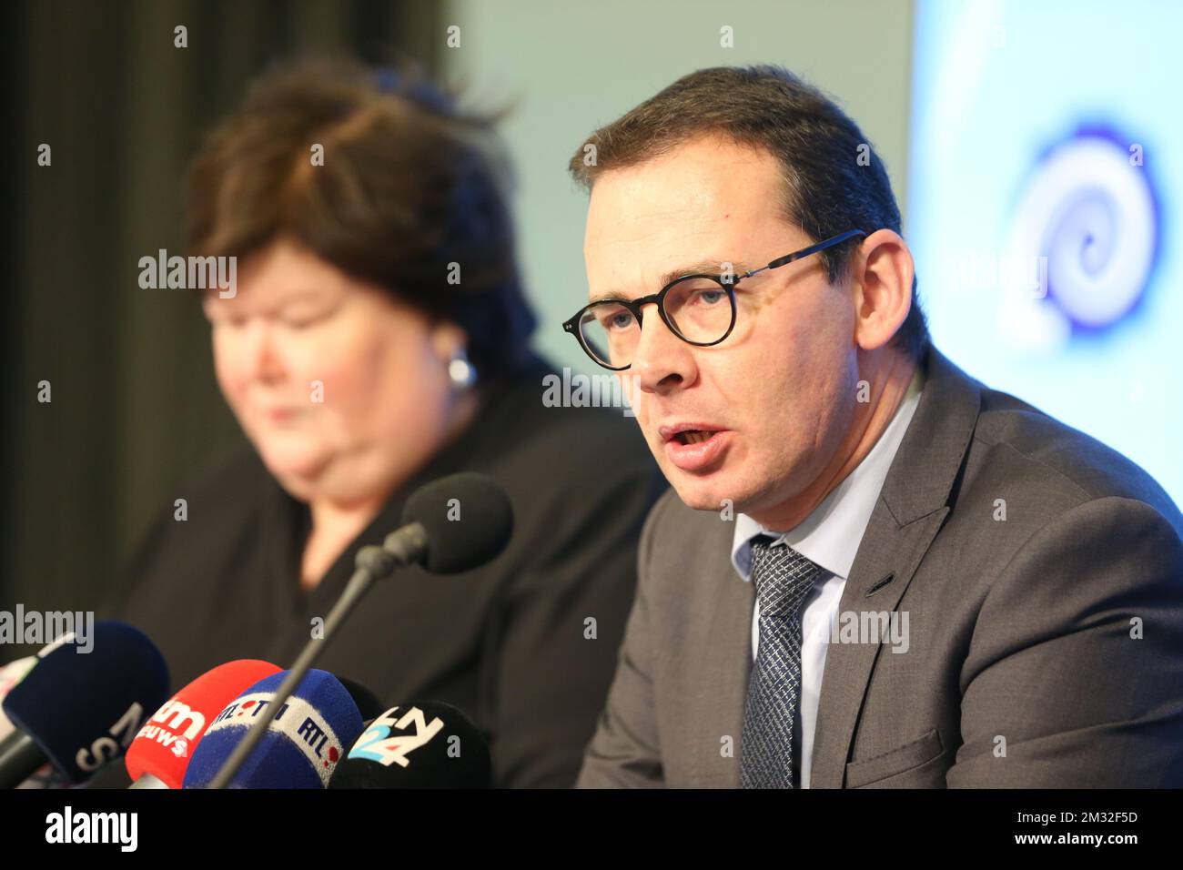 Flemish Minister of Welfare Wouter Beke pictured during a press ...