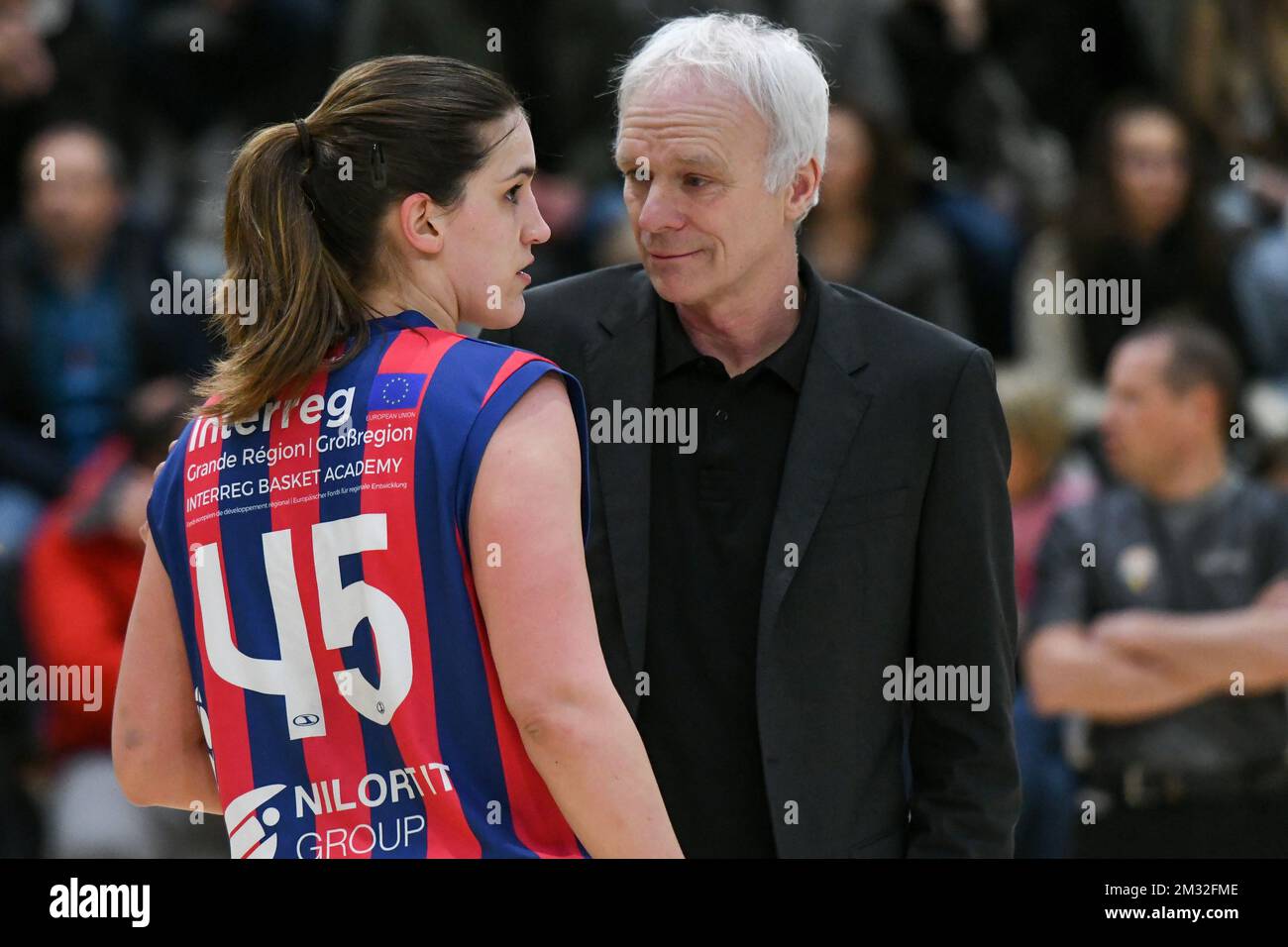 VOO Liege Panthers head coach Pierre CORNIA and VOO Liege Panthers ...