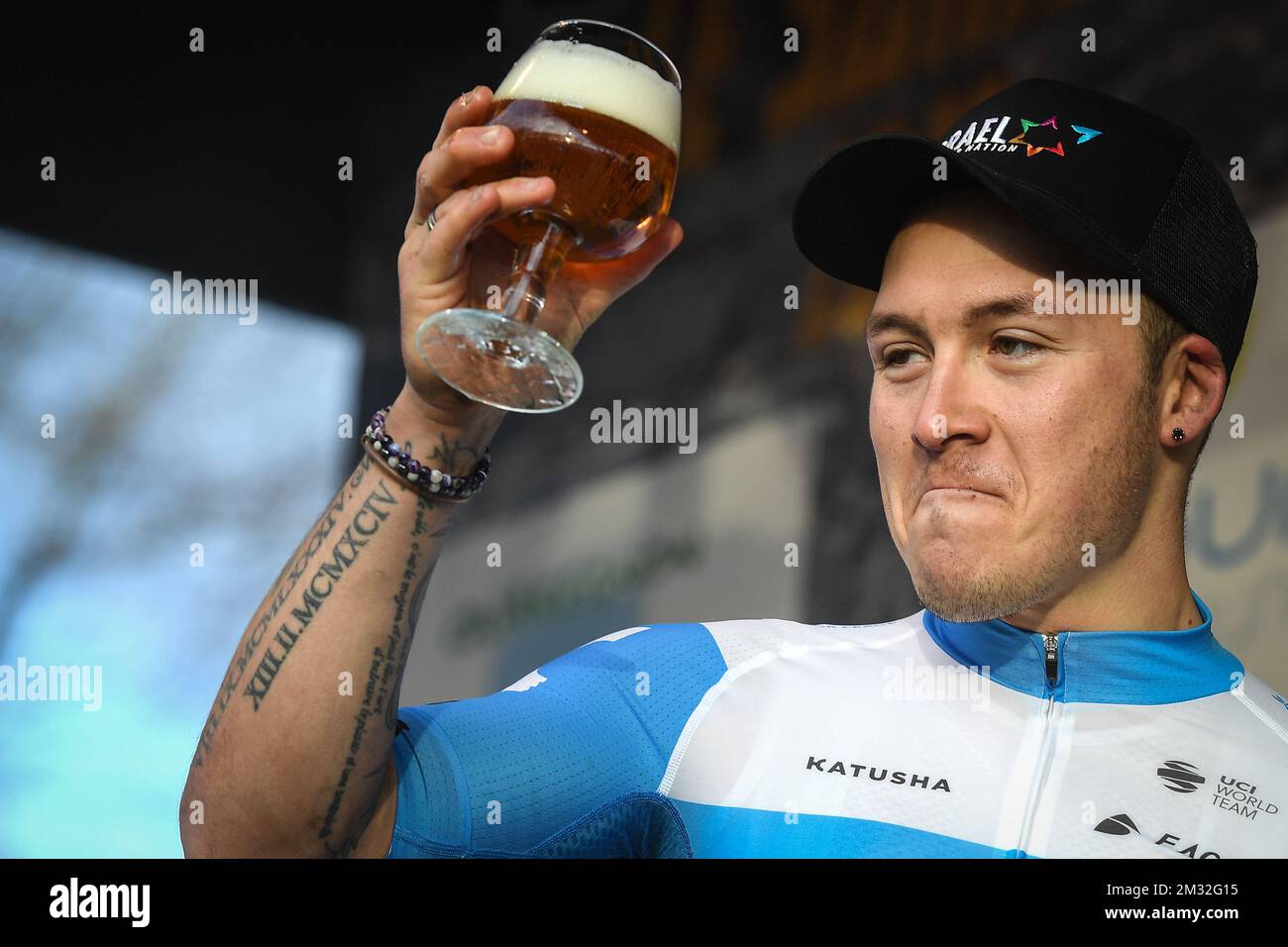 French Hugo Hofstetter of Israel Start-Up Nation celebrates on the ...