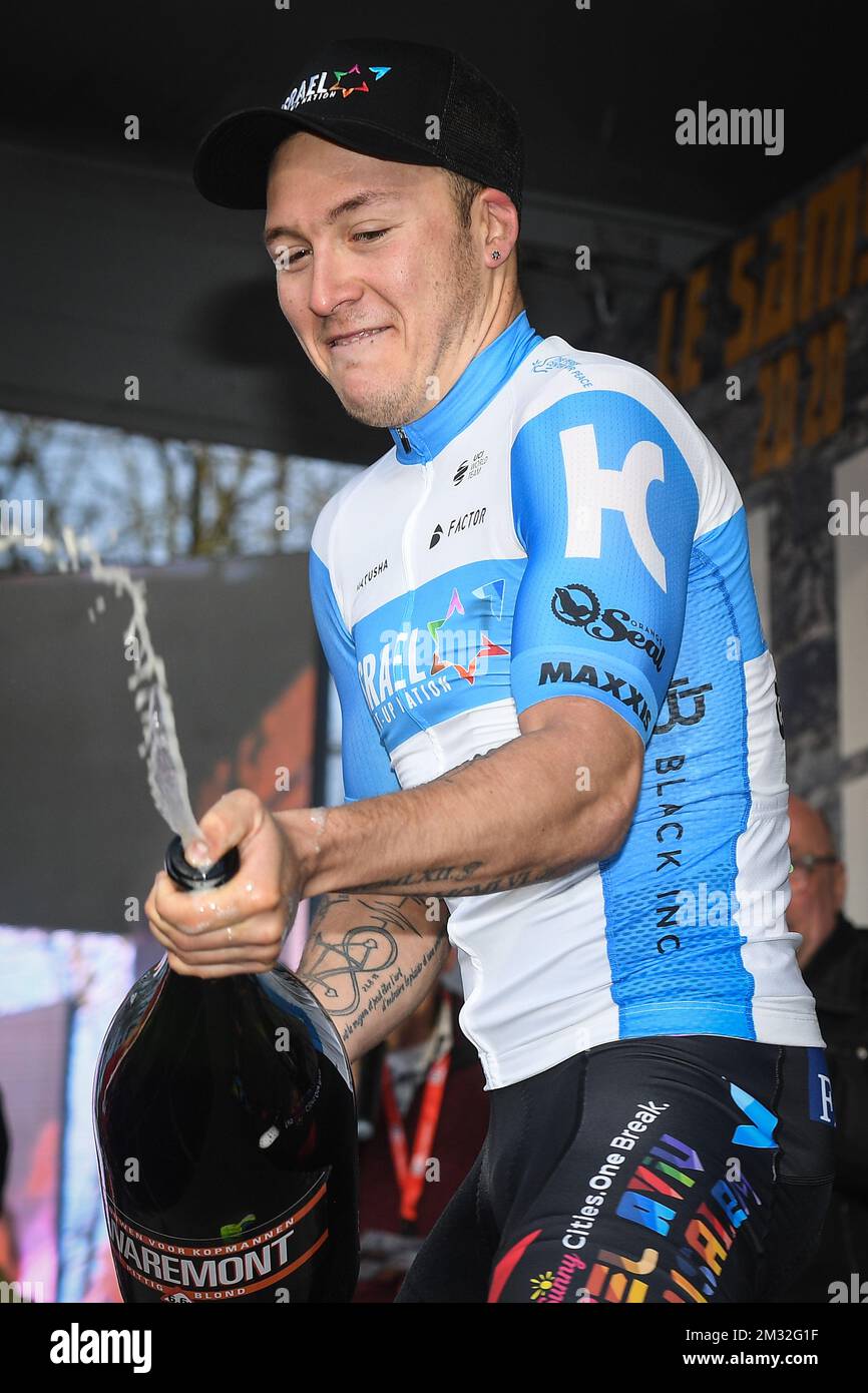 French Hugo Hofstetter of Israel Start-Up Nation celebrates on the ...