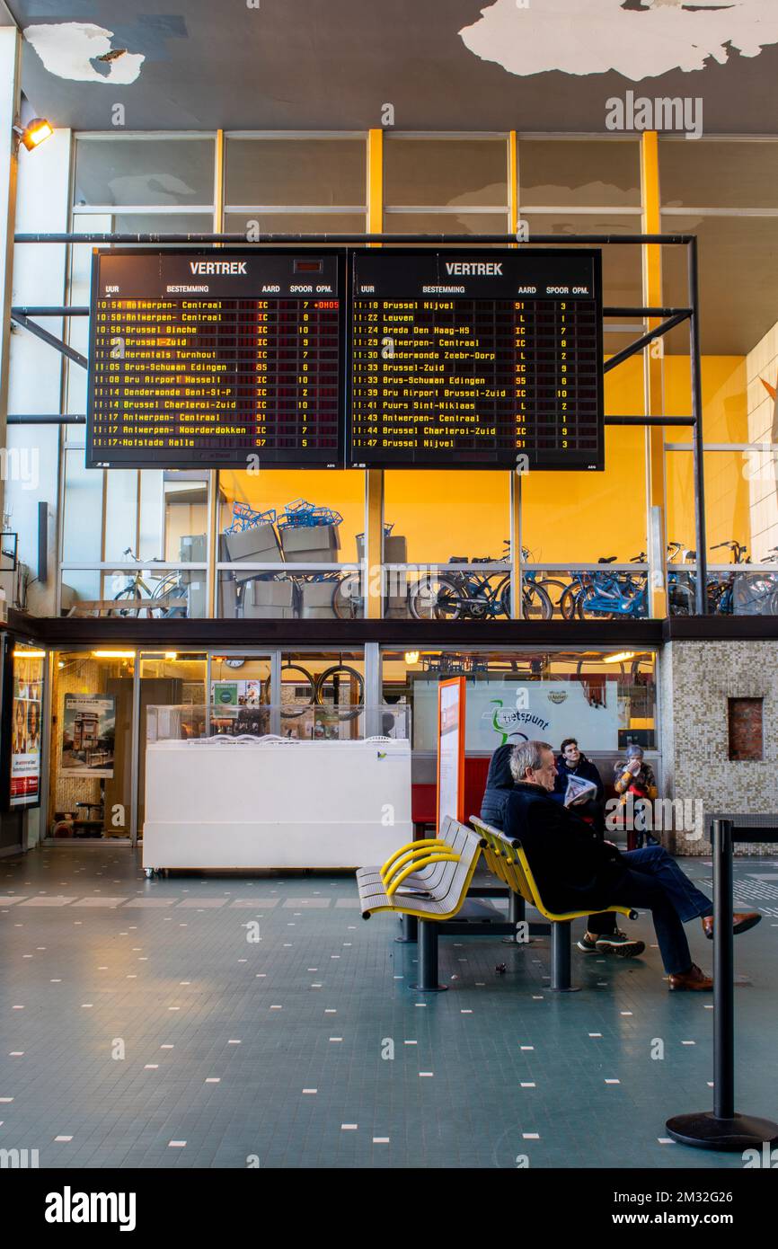 Illustration picture shows the ticket locket before the construction ...