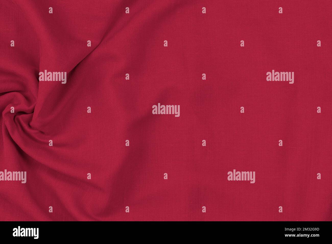 Abstract linen blend wavy fabric texture background. Crumpled pink ...