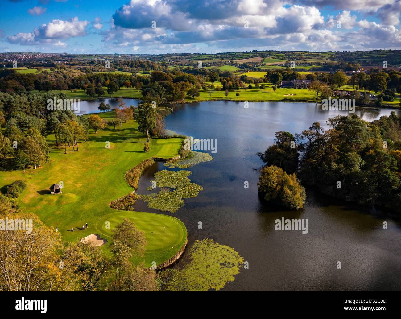 Aerial of Malone Golf Club, Ballydrain, Belfast, County Down, Northern ...
