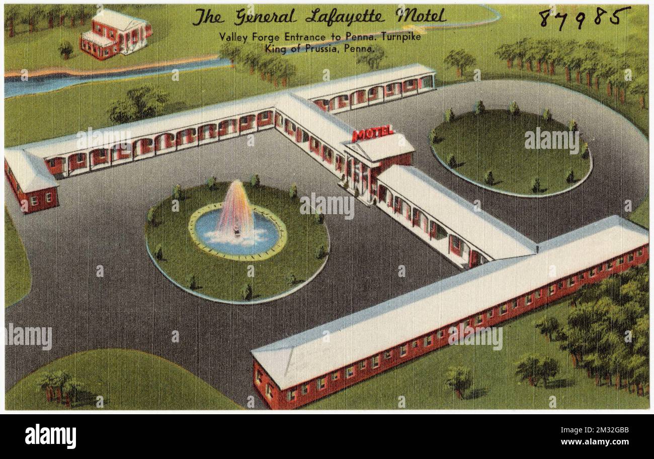The General Lafayette Motel, Valley Forge entrance to Penna. Turnpike ...