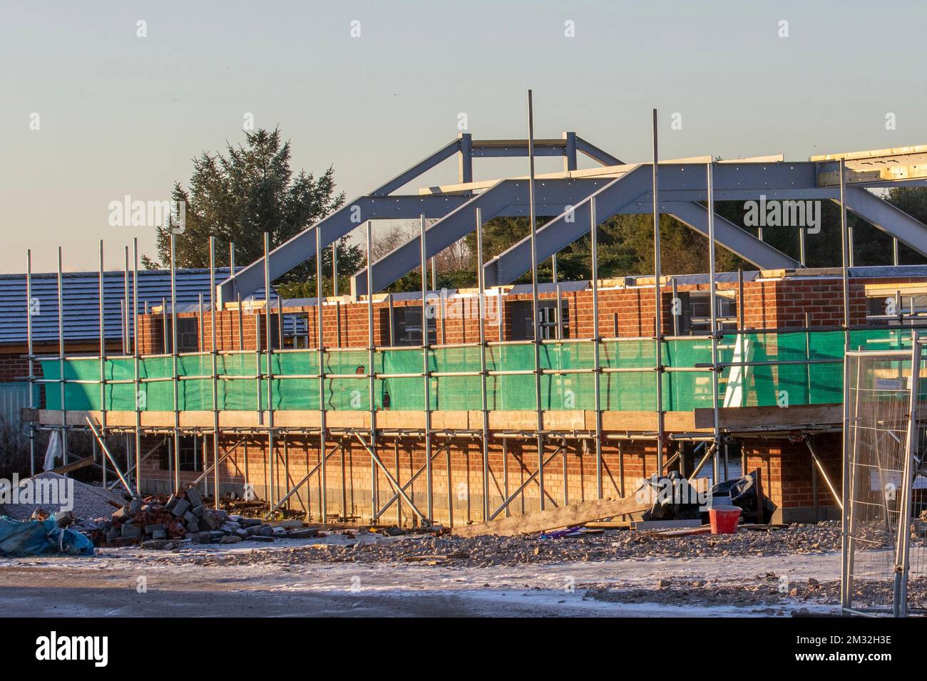 Barron Wood Distribution Ltd Office Development construction site in ...