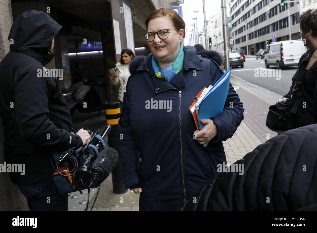 CD&V's senator Sabine de Bethune arrives at a meeting of CD&V Flemish ...