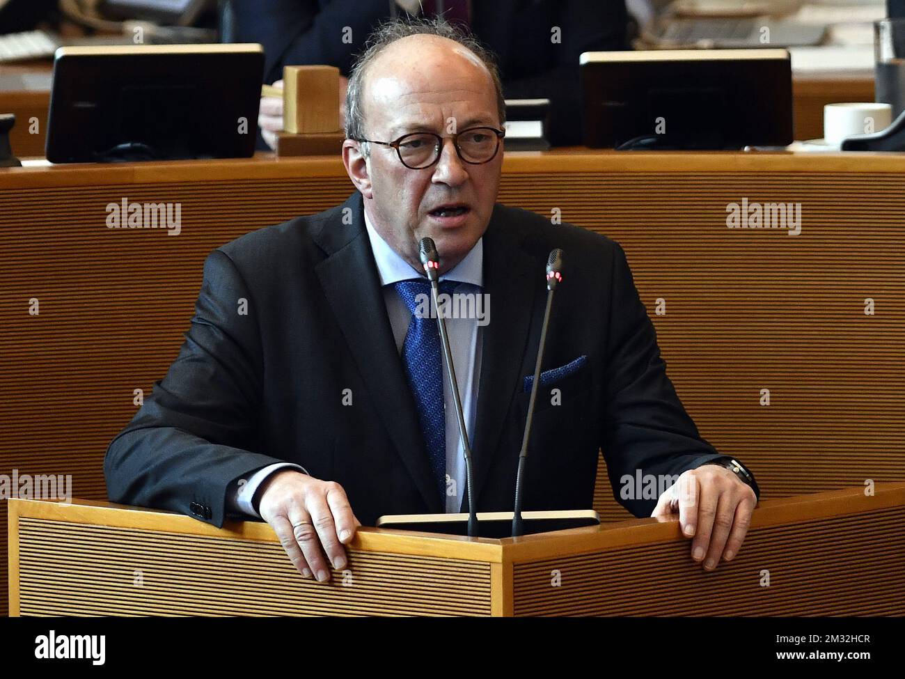 MR's Jean-Paul Wahl pictured during a plenary session of Walloon ...