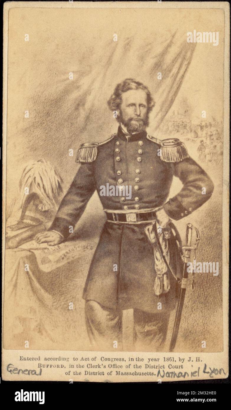 General Nathaniel Lyon , Military officers, Lyon, Nathaniel, -1861 ...