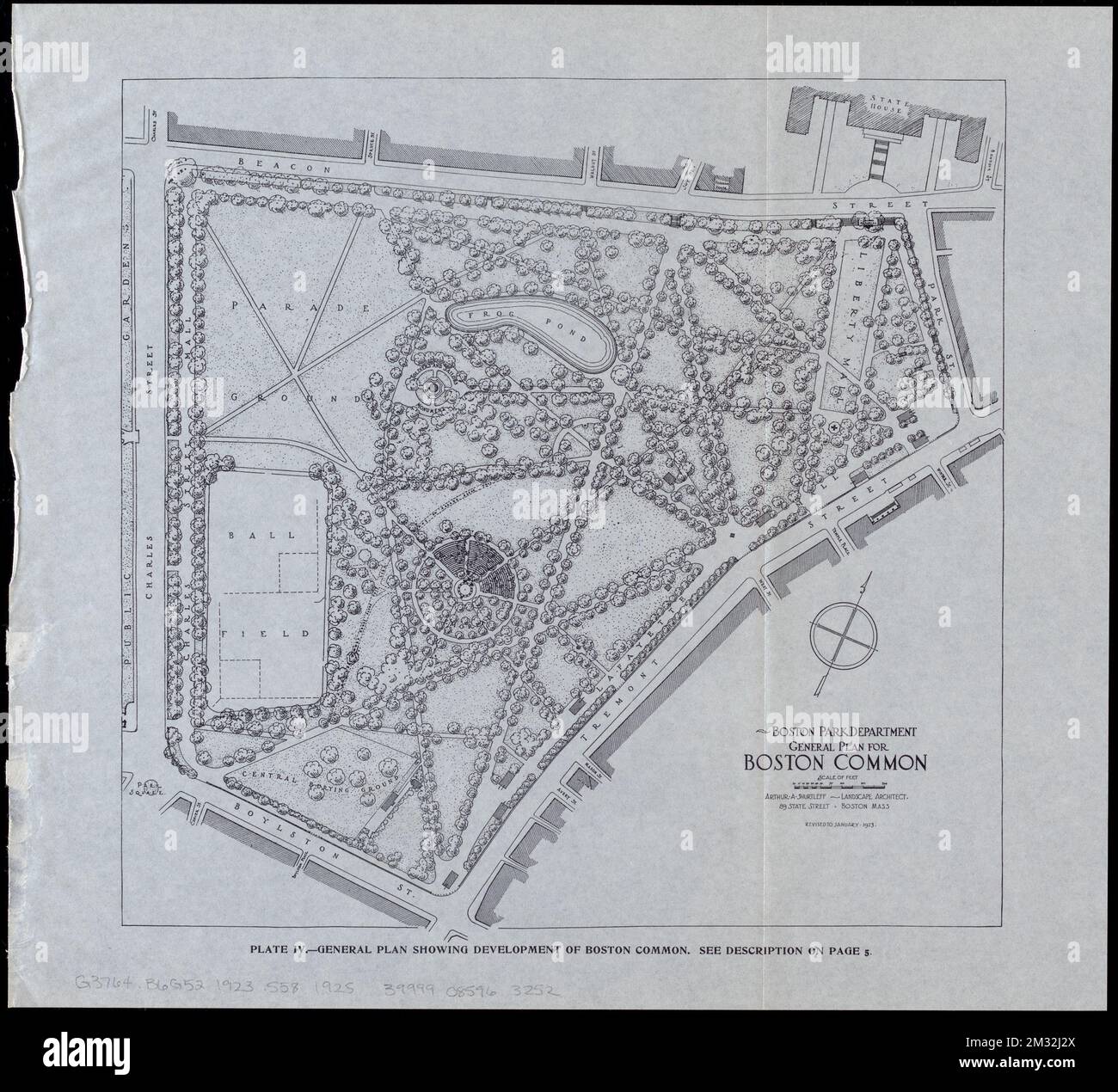 General plan for Boston Common , Boston Common Boston, Mass., Maps ...