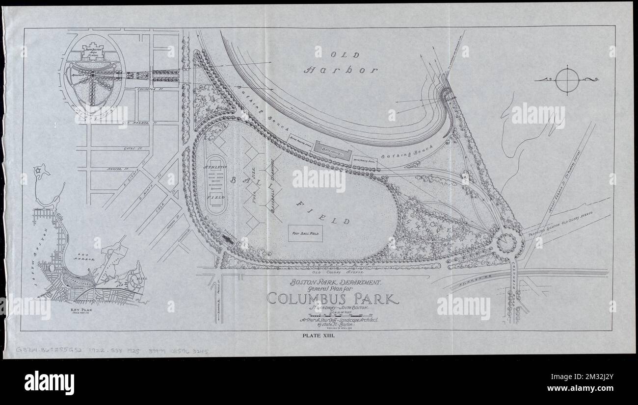 General plan for Columbus Park, Strandway, South Boston , Columbus Park ...