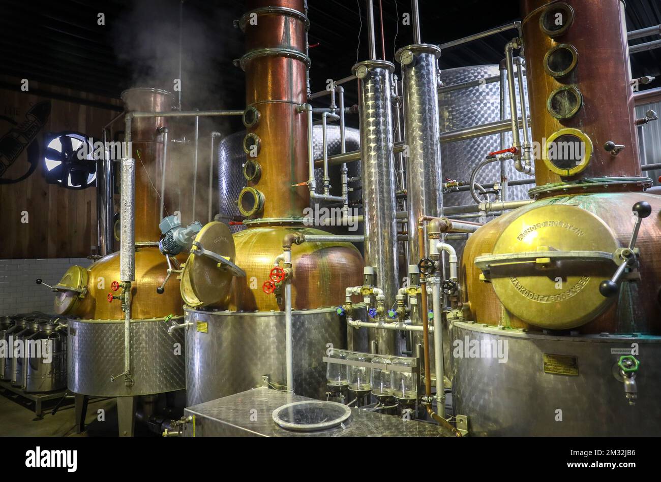 Illustration picture shows the Ground Control Gin distillery in ...
