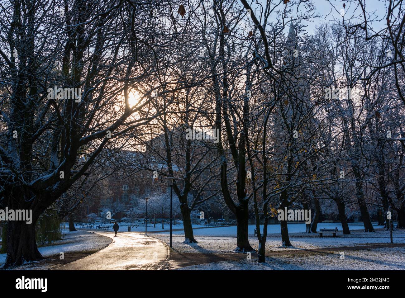 Kiel, 8. Dezember 2022, der erste Schnee diesen Jahres ist gefallen. Winterliche Impressionen in ...