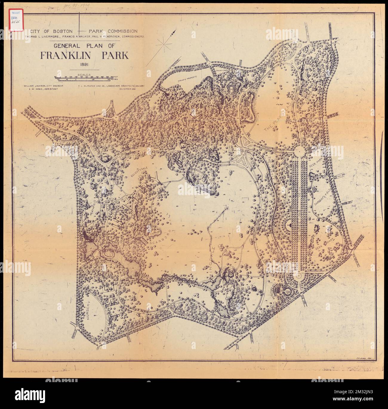 General plan of Franklin Park , Franklin Park Boston, Mass., Maps ...