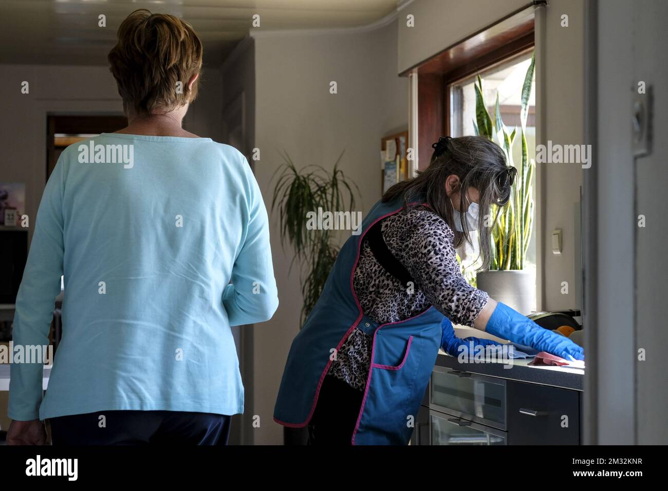 Illustration picture shows a domestic home help worker of the ...