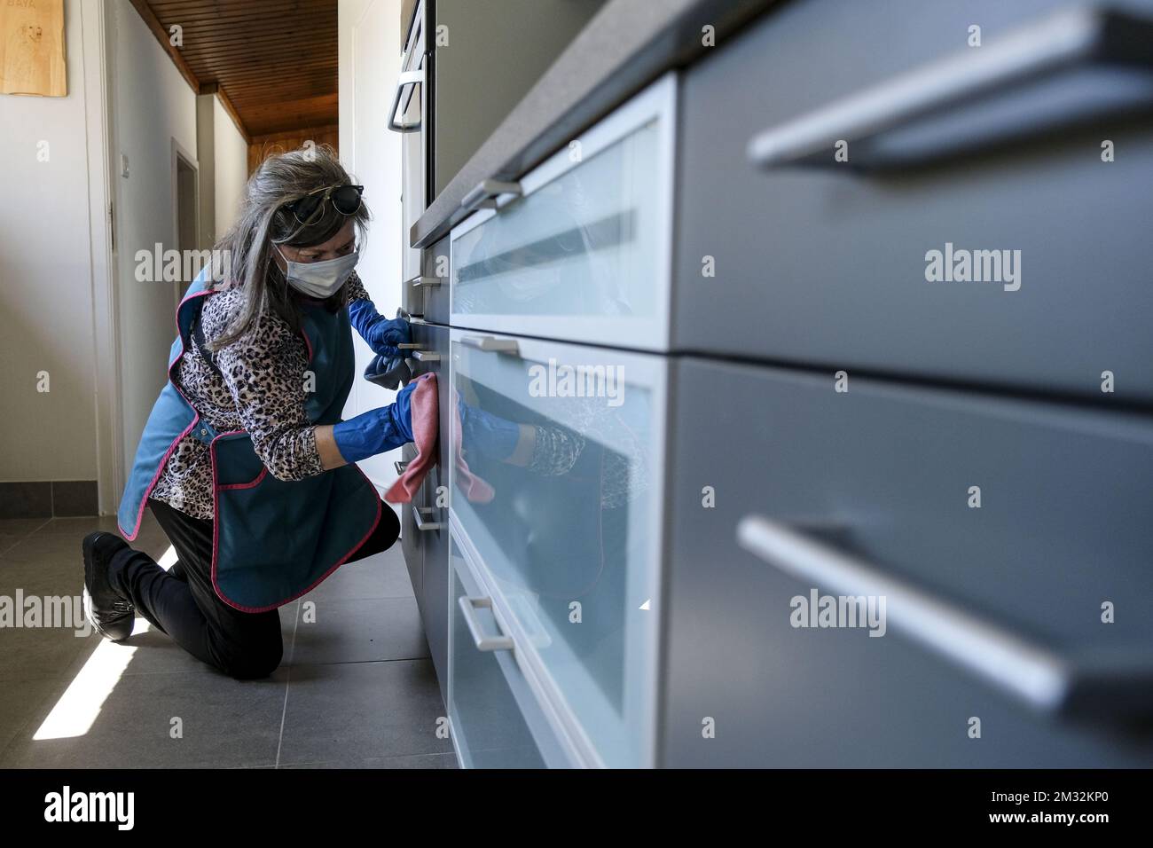 Illustration picture shows a domestic home help worker of the ...
