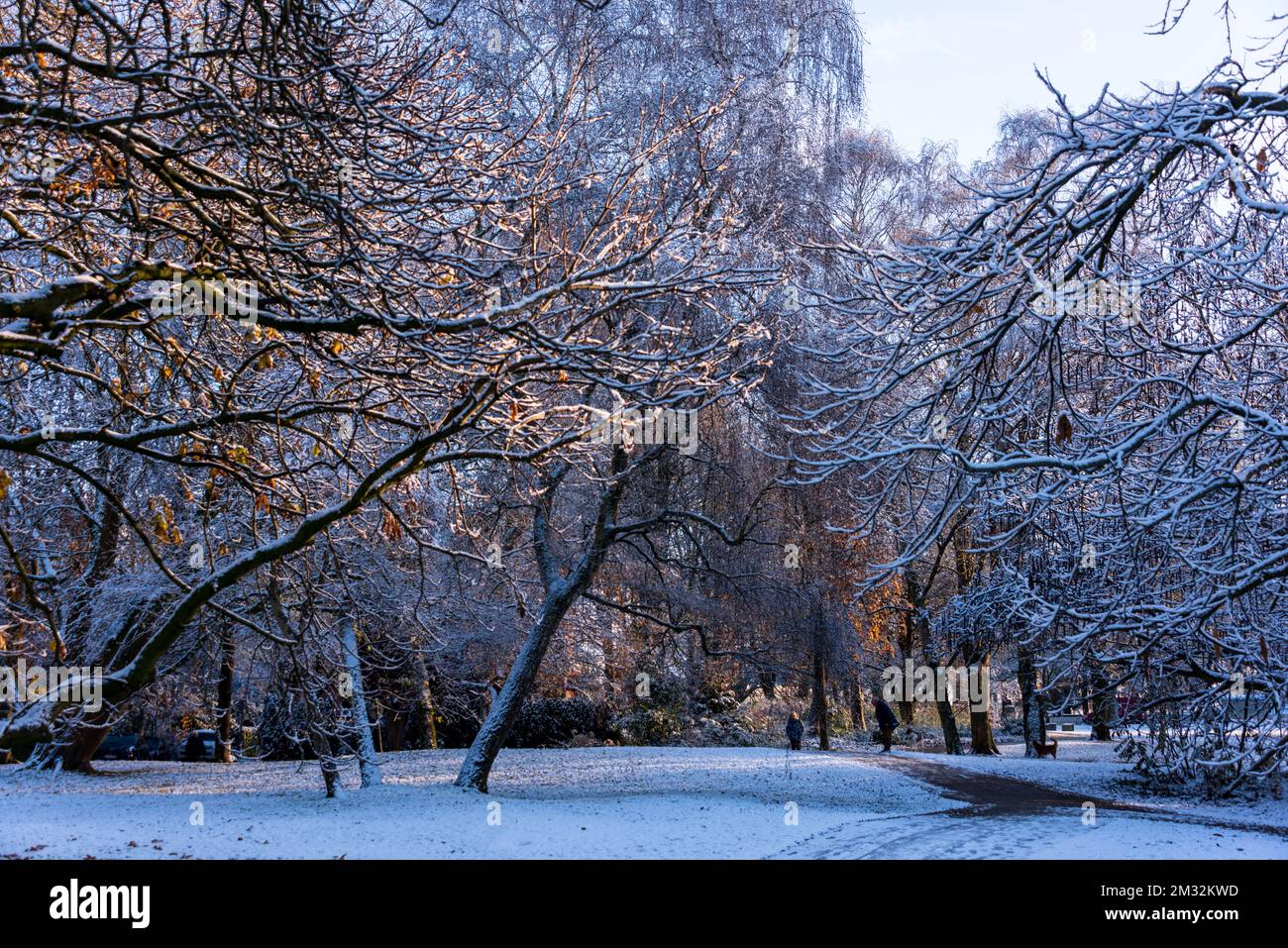Kiel, 8. Dezember 2022, der erste Schnee diesen Jahres ist gefallen ...