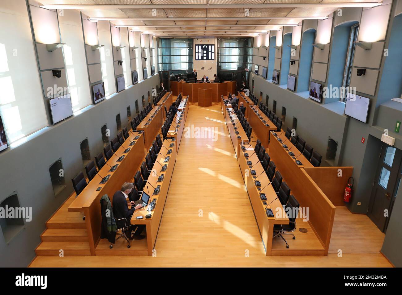 Illustration picture shows a plenary session of the Walloon Parliament ...